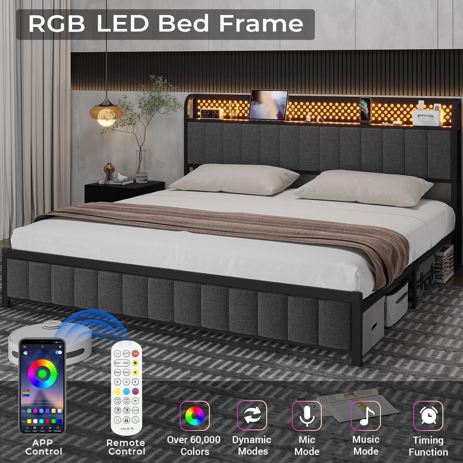 Double size king bed store